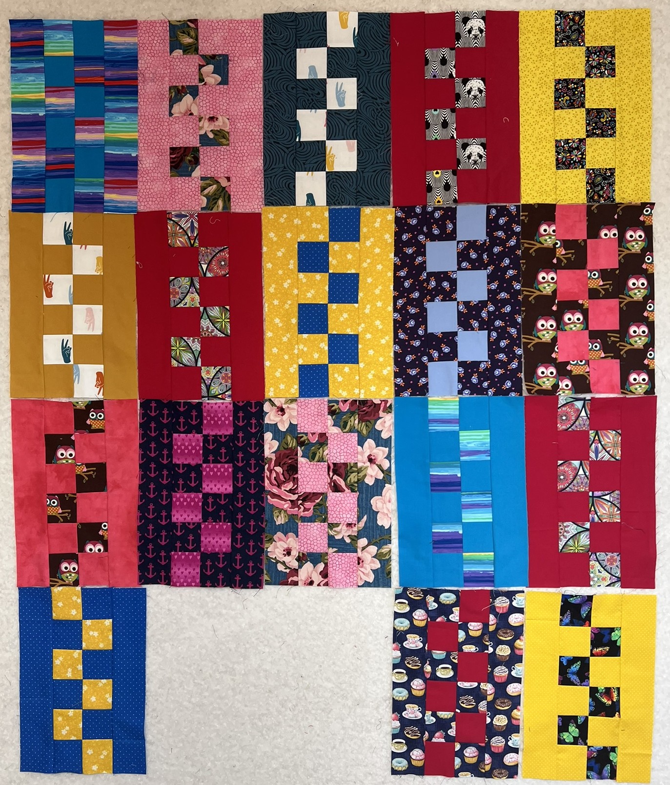 Zipper Blocks – My Version – Alive and Piecing